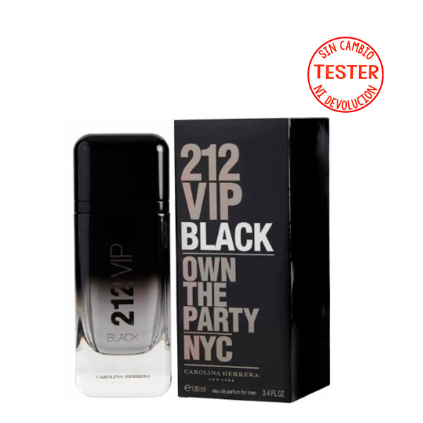 212 Vip Black Men EDP 100 ML ( Tester - Probador) - Carolina Herrera ...